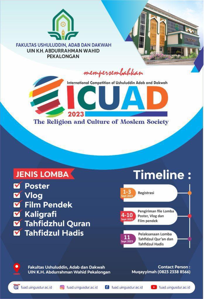 International Competition of Ushuluddin Adab and Dakwah (ICUAD) 2023 ...